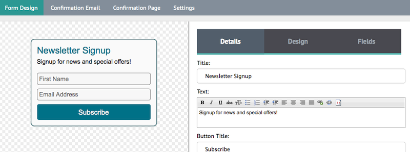 Creating an Embedded Signup Form for Your Website - Artglider